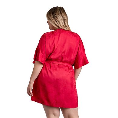 Plus Size Lilac+London Jacquard Kimono Wrapper