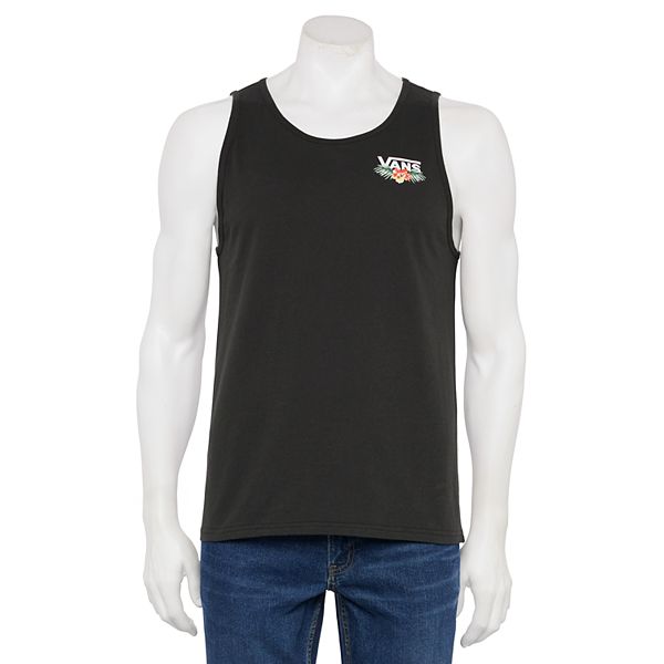 Men's Vans® Black Check Graphic Tank Top