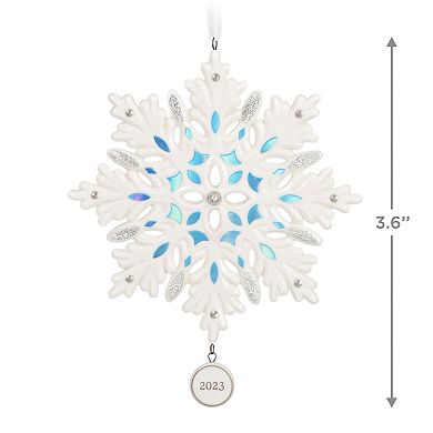 Hallmark Snowflake 2023 Porcelain Keepsake Christmas Ornament