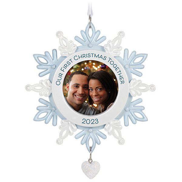 Hallmark Keepsake Our First Christmas Together Snowflake 2023 Photo ...