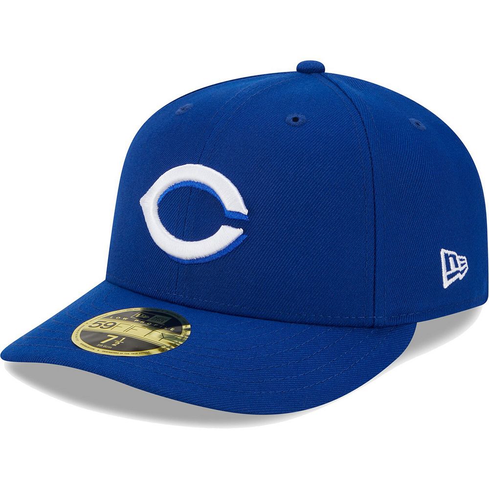 Men's New Era Royal Cincinnati Reds White Logo Low Profile 59FIFTY ...