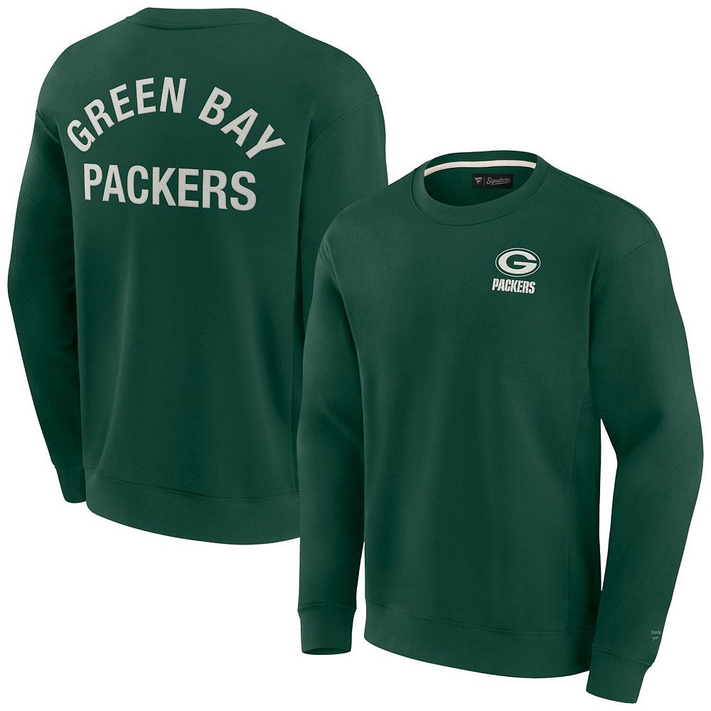 Unisex Fanatics Signature Green Green Bay Packers Super Soft Pullover ...