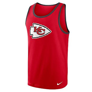 Men's Nike Red Kansas City Chiefs Tri-Blend Tank Top