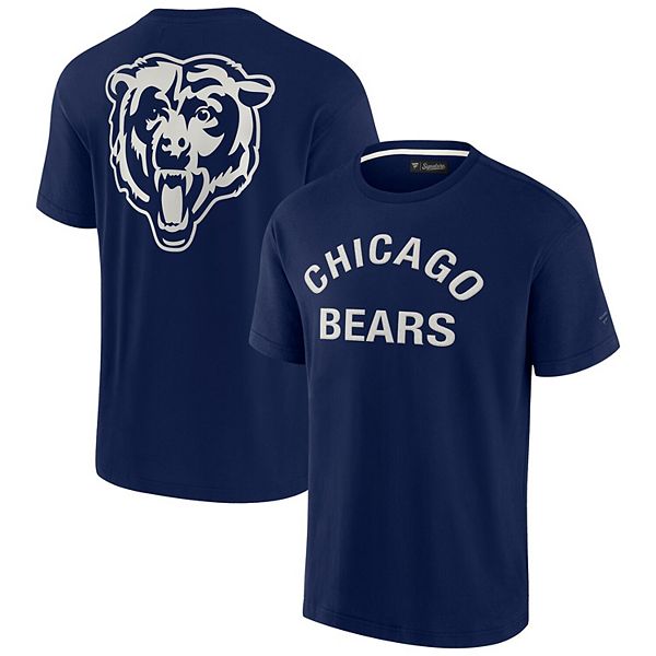 Unisex Fanatics Signature Navy Chicago Bears Super Soft Short Sleeve T ...