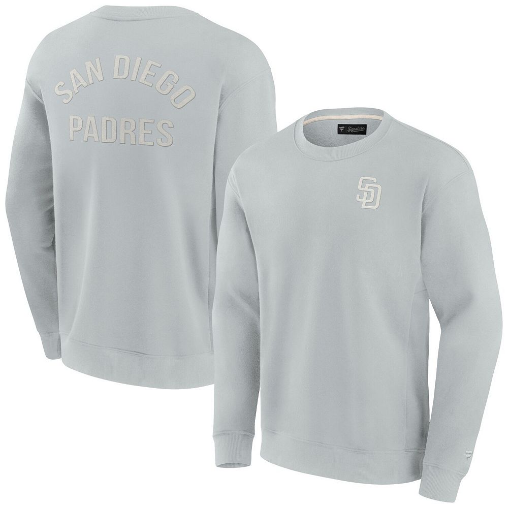 Unisex Fanatics Signature Gray San Diego Padres Super Soft Pullover ...