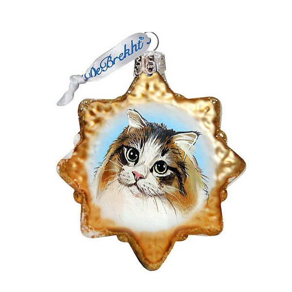 Designocracy Kitty Cat Mercury Glass Ornament by G. DeBrekht Pets Dog ...