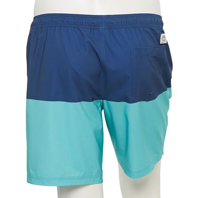 Big & Tall Trinity Coast 9-in. Colorblock Swim Trunks