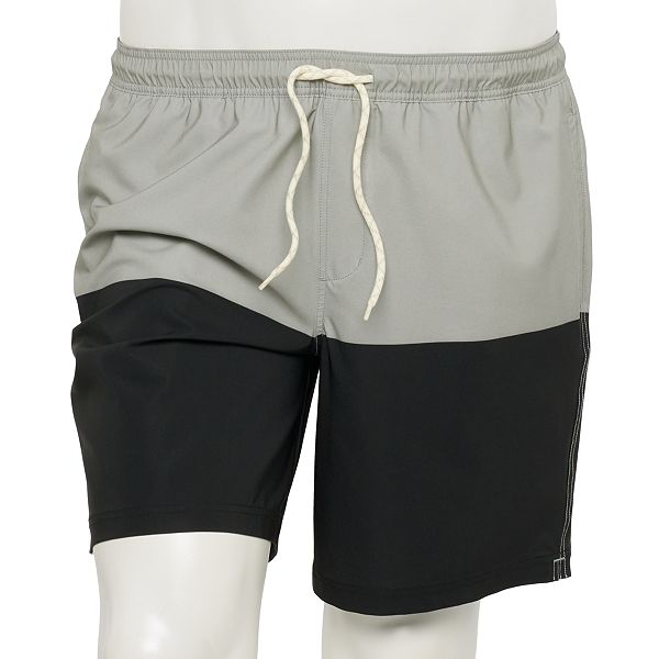 Big & Tall Trinity Coast 9-in. Colorblock Swim Trunks