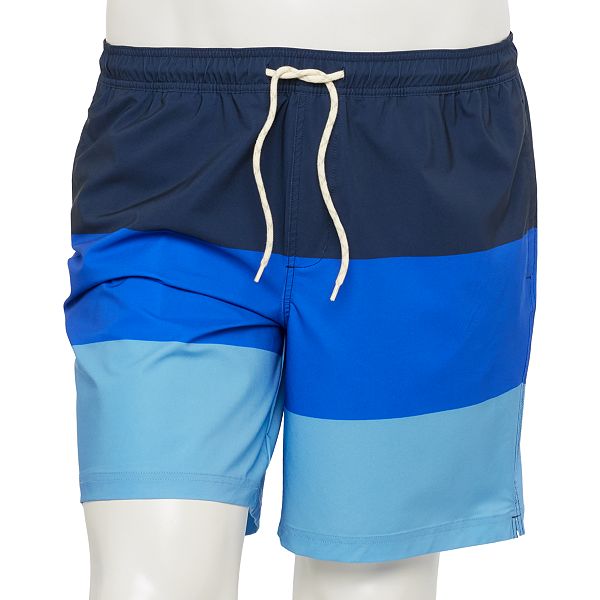Big & Tall Trinity Coast 9-in. Colorblock Swim Trunks