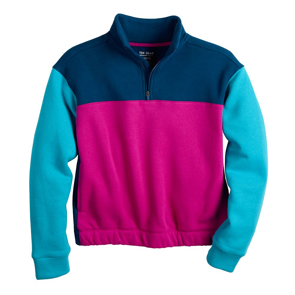 Girls 7-20 Tek Gear® Ultrasoft Fleece 1/4 Zip Pullover in Regular & Plus