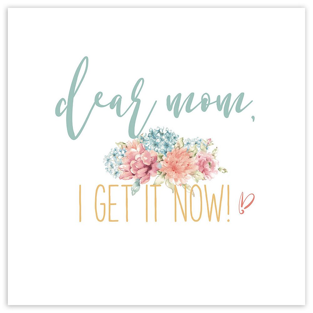 COURTSIDE MARKET Bloom Mom Inspiration I Canvas Wall Art