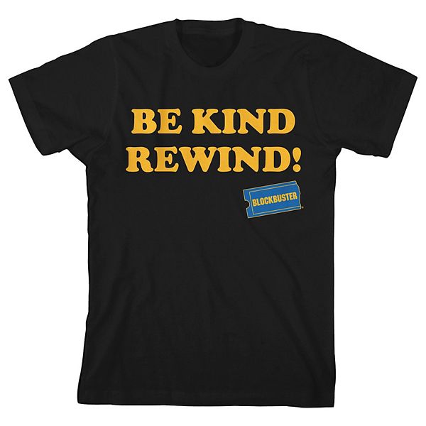Boys 8-20 Blockbuster Be Kind Rewind Short Sleeve Graphic Tee