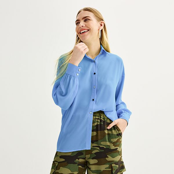 Womens Intempo Button Front Shirt