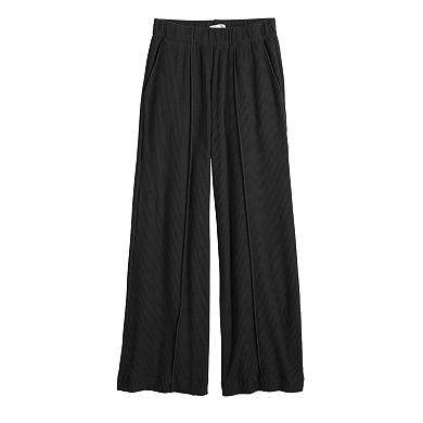 Petite LC Lauren Conrad Super High Rise Pintuck Knit Pants