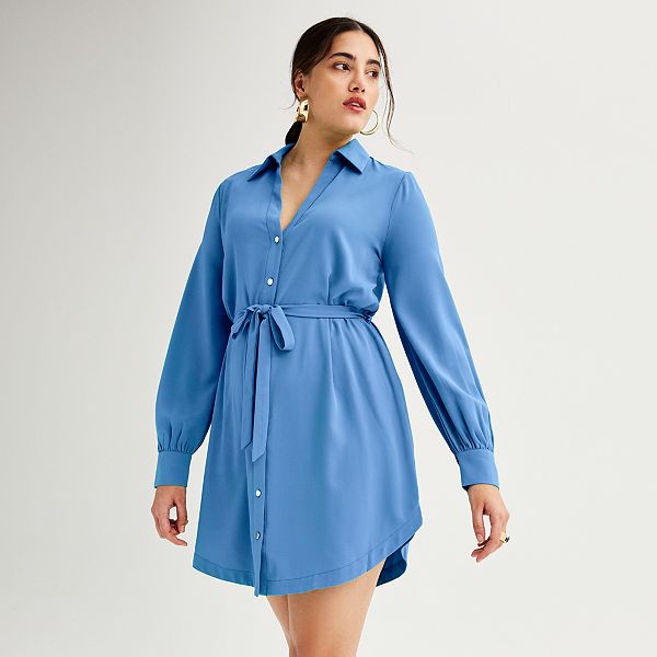 Women's INTEMPO Belted Tunic Dress