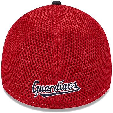 Men's New Era Navy Cleveland Guardians Team Neo 39THIRTY Flex Hat