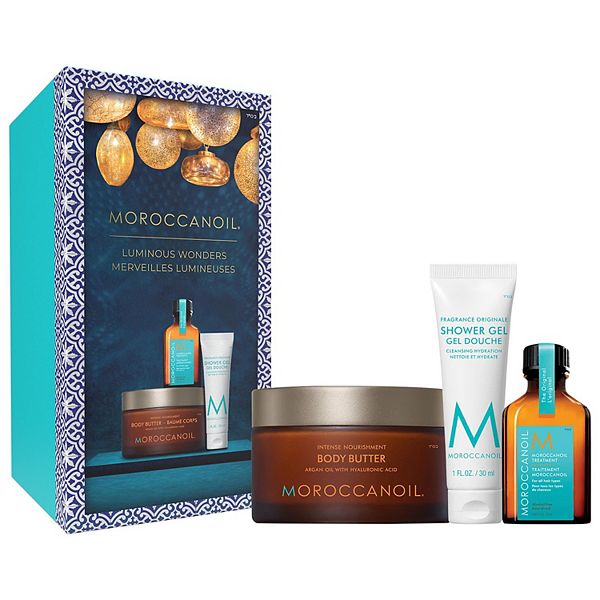 Moroccanoil Head to Toe Hair Oil, Body Butter, and Shower Gel Gift Set