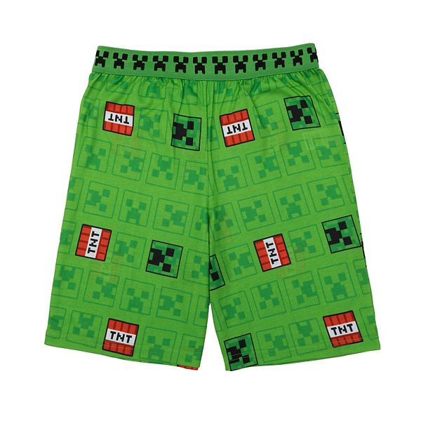 Boys 4-16 Minecraft "Craftbox" Sleep Shorts