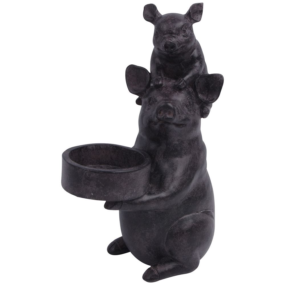 Home Essentials Polyresin Pig & Piglet Table Decor