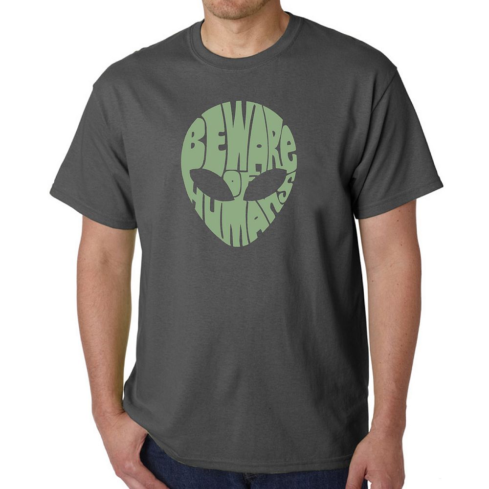 Beware Of Humans - Men's Word Art T-shirt