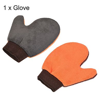 Microfiber Wash Gloves Mitten Cleaning Duster with Thumb