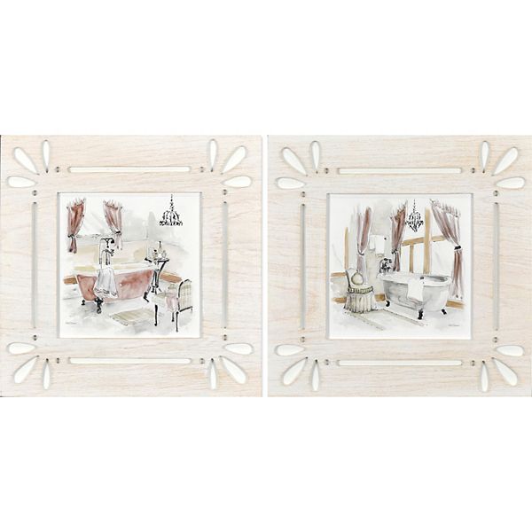 Bathroom Wall Art 2 Piece Set