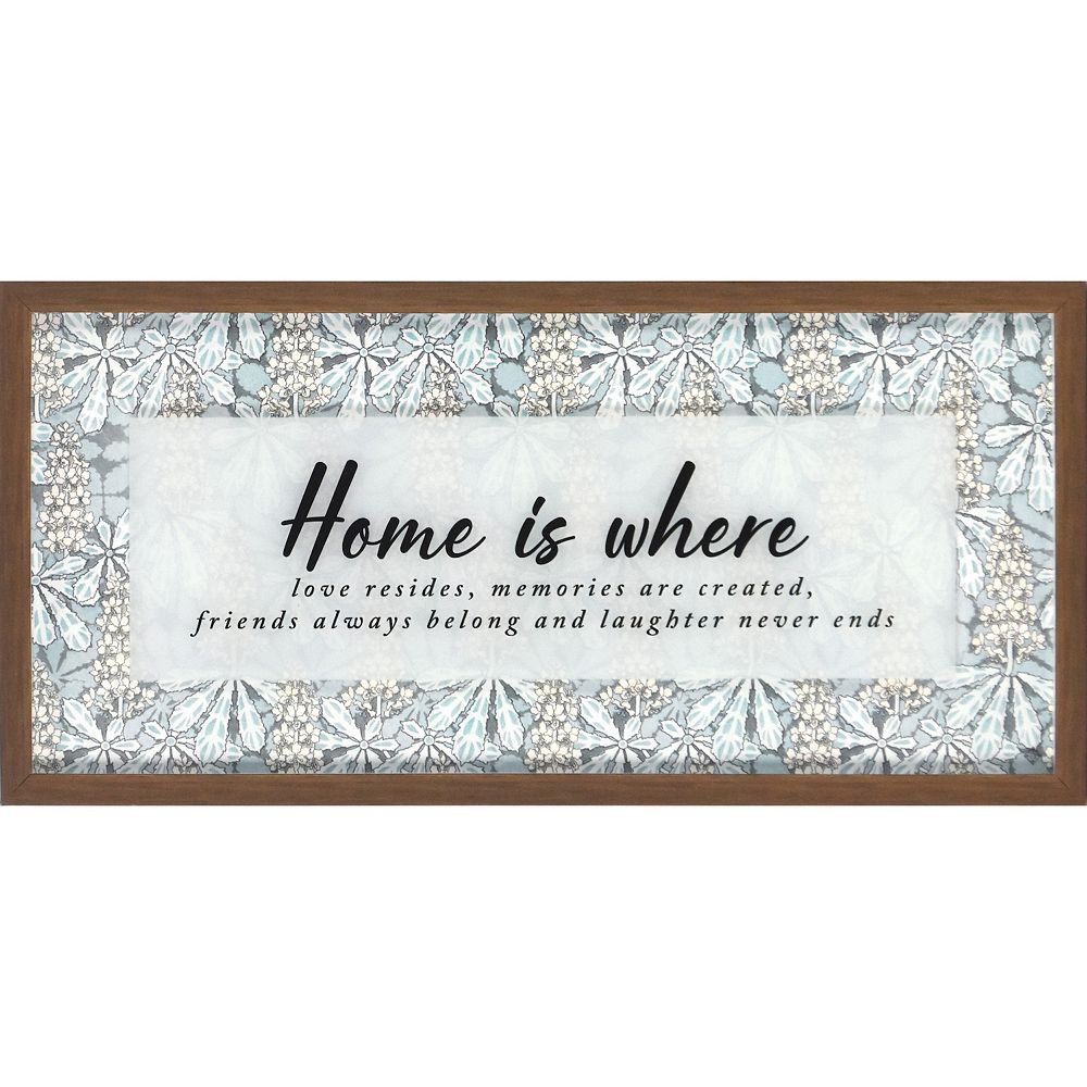 Home Is Where Sentiment Framed Wall Art