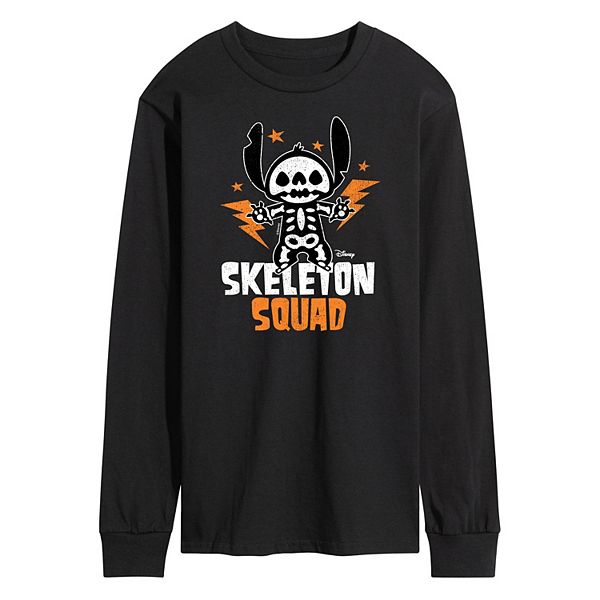 Disney's Lilo & Stitch Men's Skeleton Squad Long Sleeve Tee