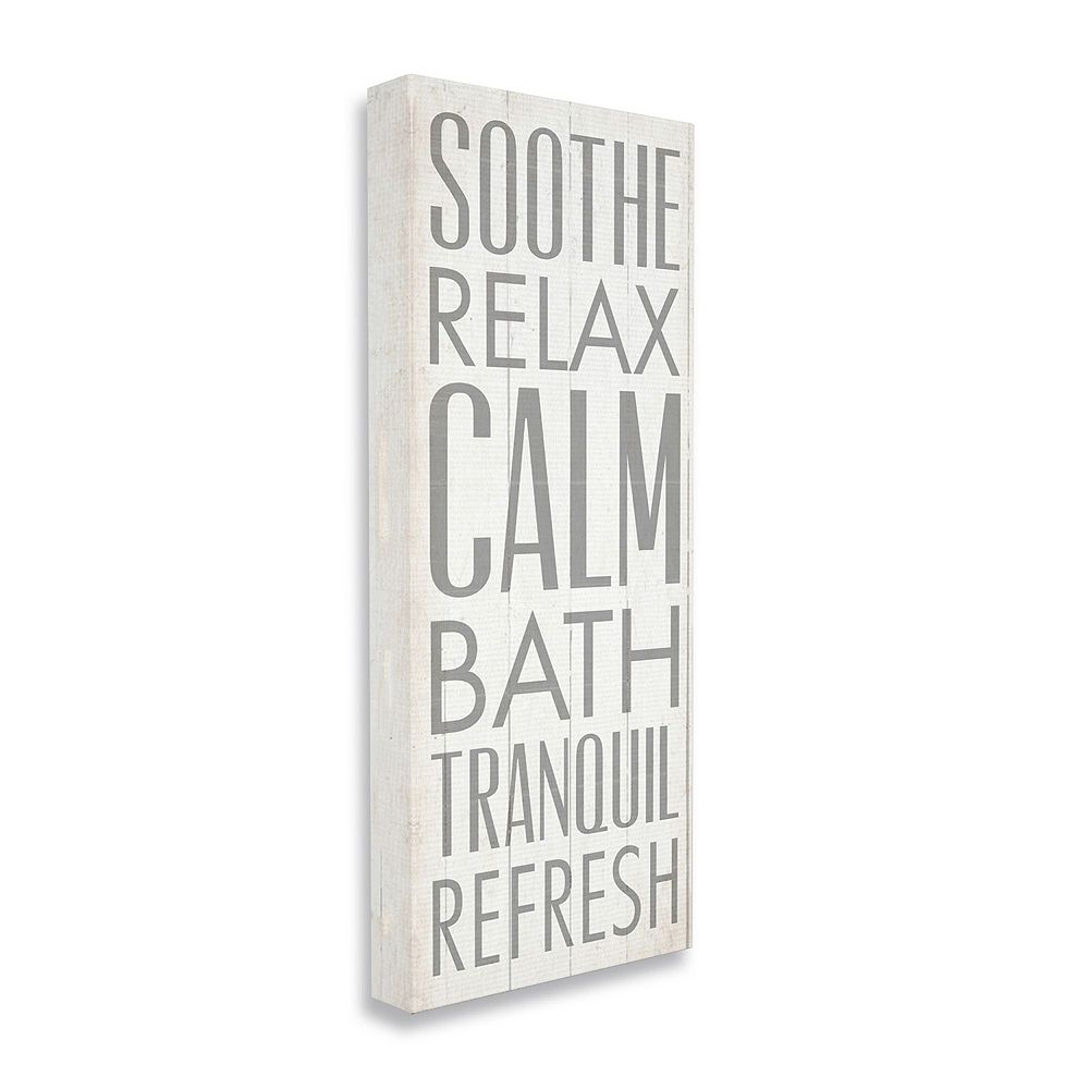 Stupell Home Decor Soothe Calm Relax Canvas Wall Art