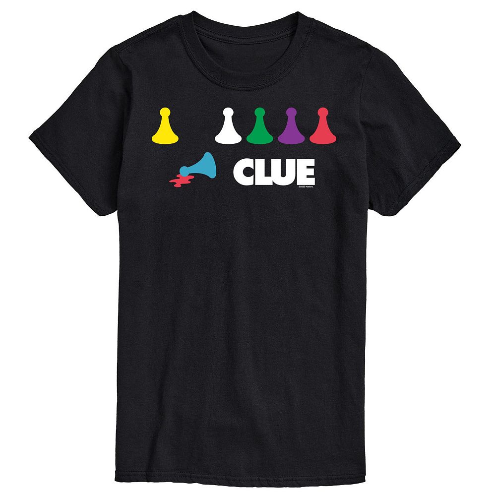 Big & Tall Clue Game Pieces Graphic Tee