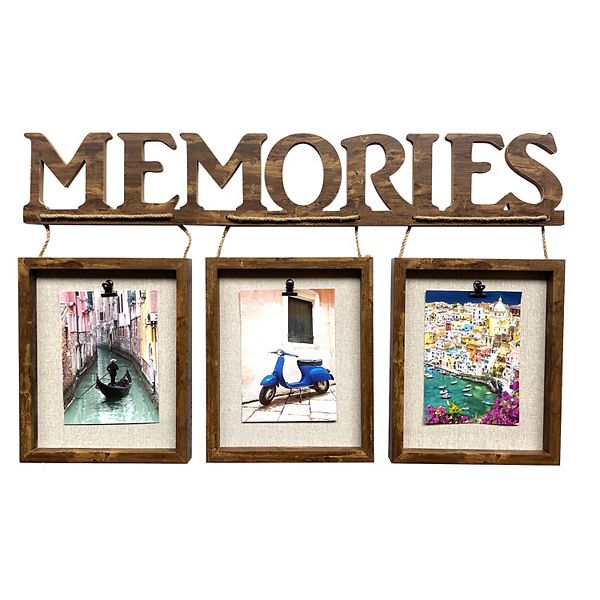 Hanging 3-Opening Memories Picture Frame