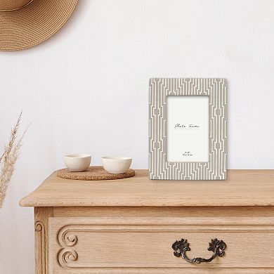 Geometric Pattern Resin 4" x 6" Frame