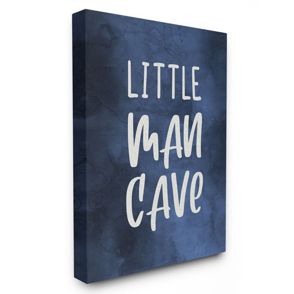 Boys Stupell Home Decor Little Man Cave Text Over Navy Blue Watercolor ...
