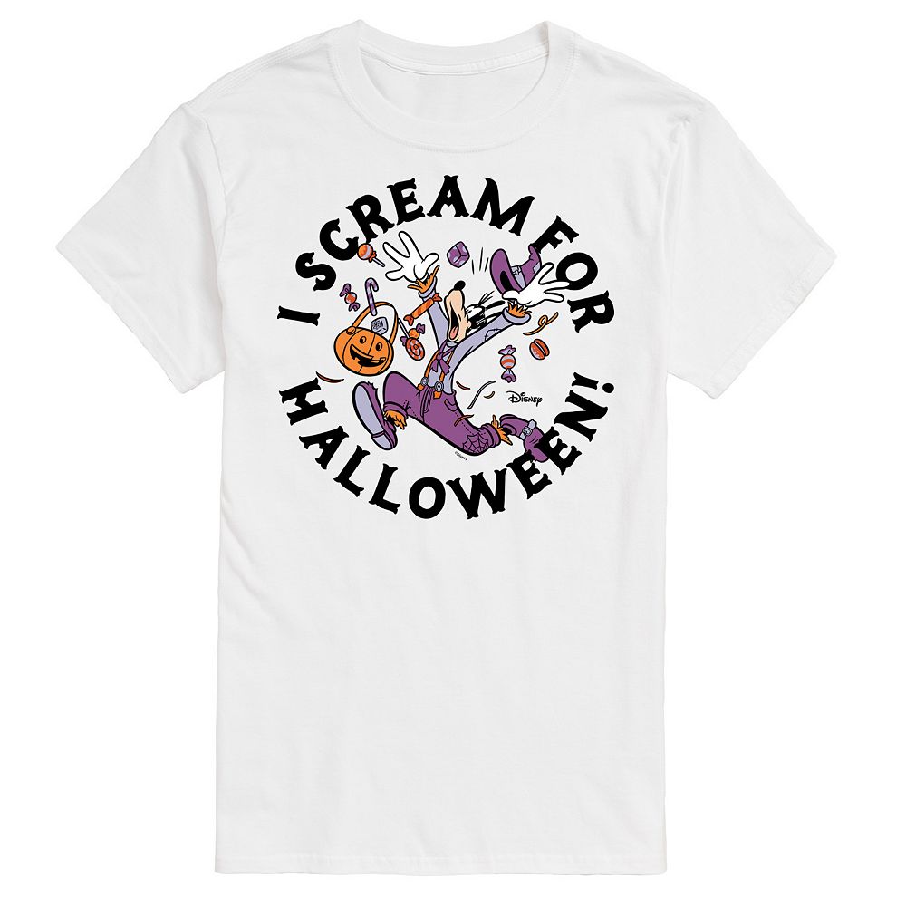 Disney's Goofy Men's I Scream For Halloween Graphic Tee