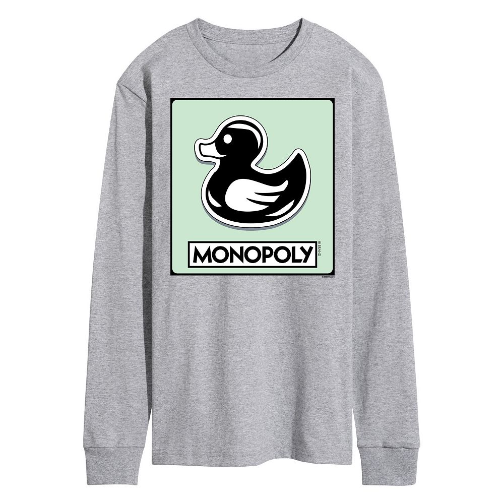 Men's Monopoly Duck Token Long Sleeve Graphic Tee