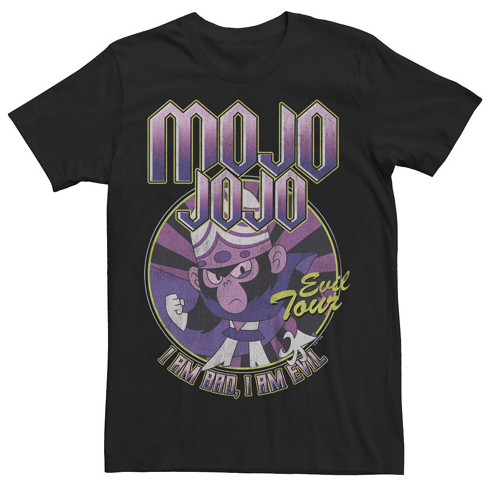 Men's Powerpuff Girls Mojo Jojo Evil Tour Circle Graphic Tee