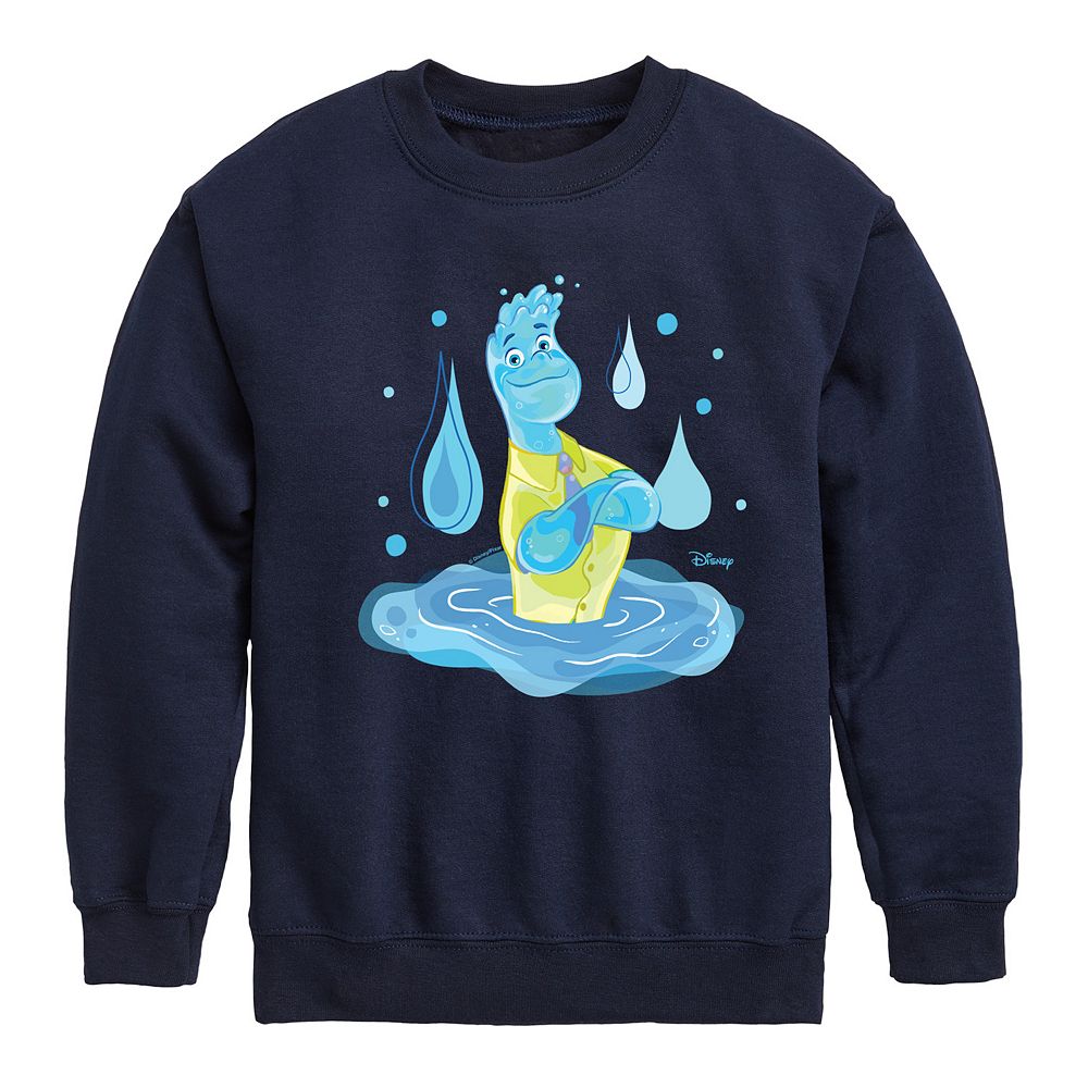 Disney's Elemental Boys 8-20 Wade Ripple Crew Fleece Sweatshirt