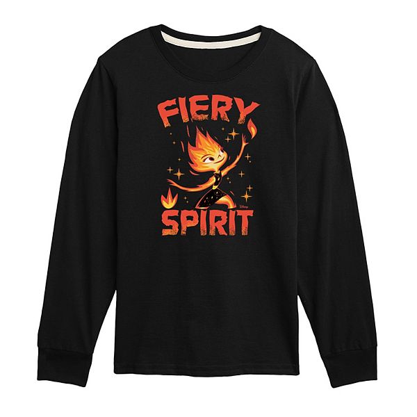 Disney's Elemental Boys 8-20 Fiery Spirit Graphic Long Sleeve Tee