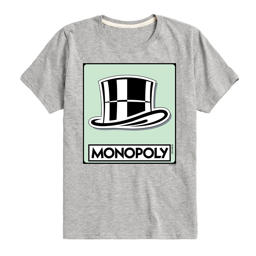 Boys 8-20 Monopoly Hat Token Graphic Tee