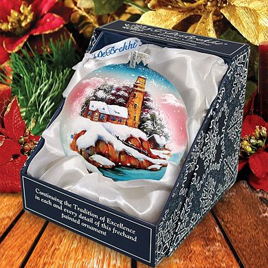 G.Debrekht Harbor Light Ball Glass Ornament by G. DeBrekht DecorCoastal ...