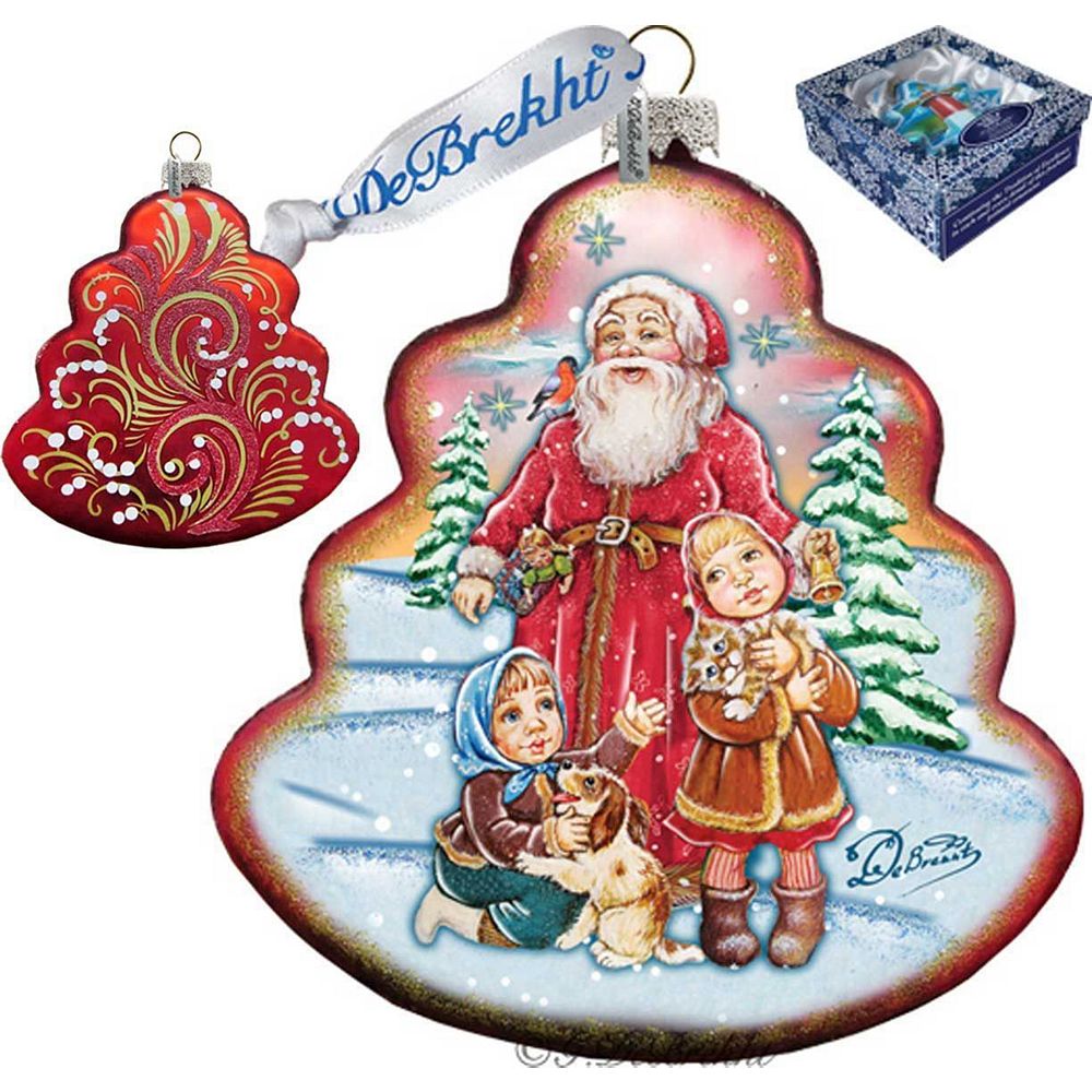 G.Debrekht Time to Share Tree Glass Ornament by G. DeBrekht Decor ...