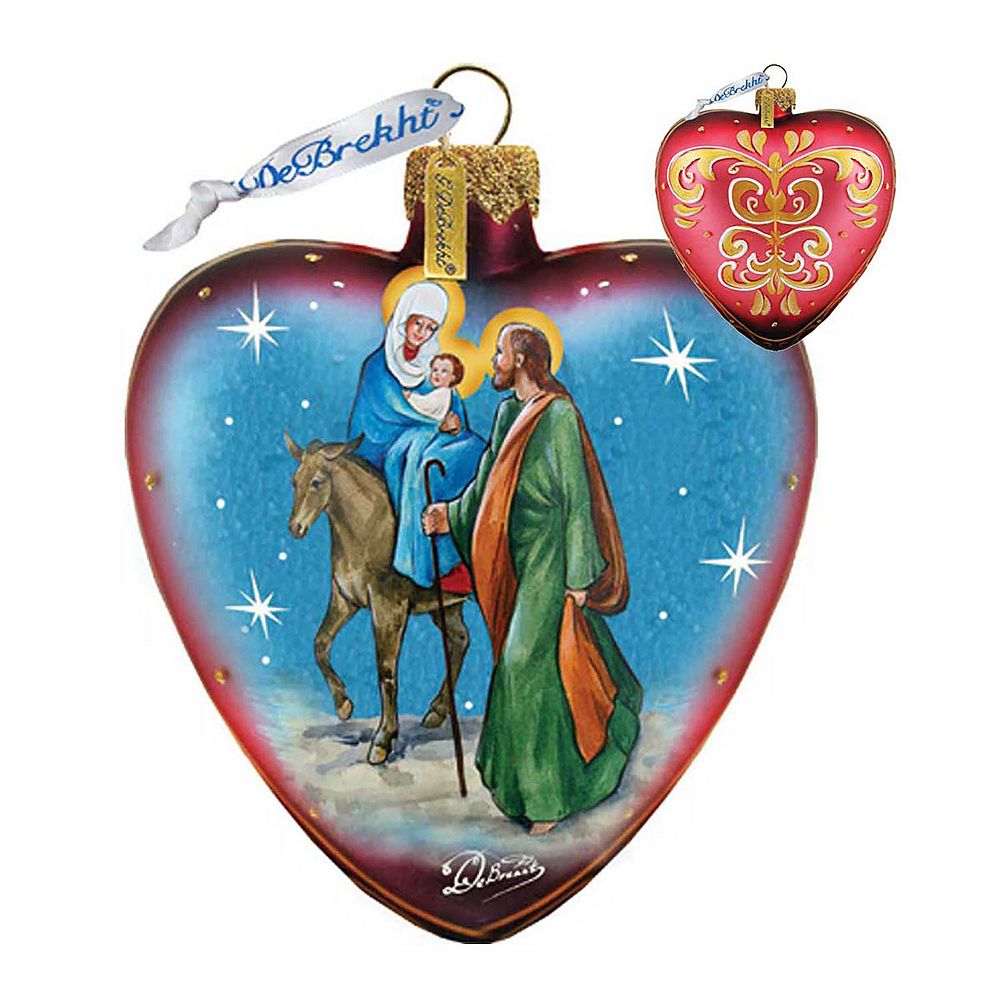 G.Debrekht Nativity Heart Glass Ornament by G. DeBrekht DecorNativity ...