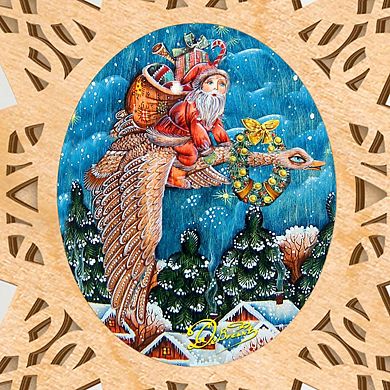 G.Debrekht Santa On Goose Tree Topper by G.DeBrekht Christmas Santa ...