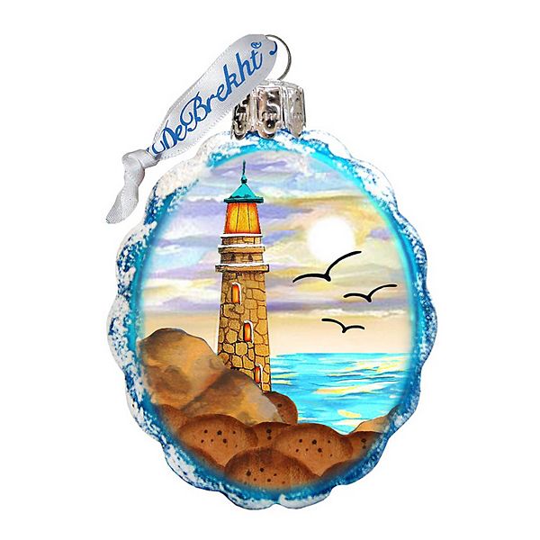 Designocracy Flower Lighthouse Mercury Glass Ornament by G. DeBrekht ...