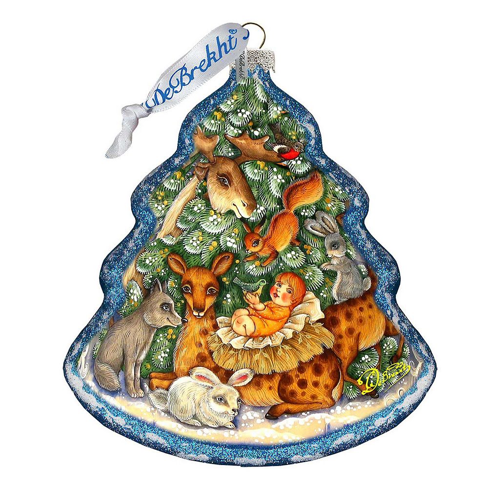 G.Debrekht Forest Nativity Glass Ornament by G. DeBrekht DecorWildlife ...