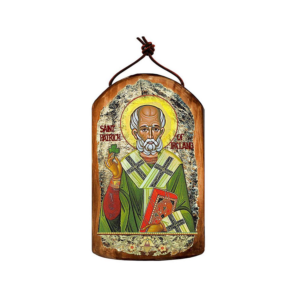 G.Debrekht Saint Patrick Religious Celtic Sacred Icon Ornament Celtic Decor
