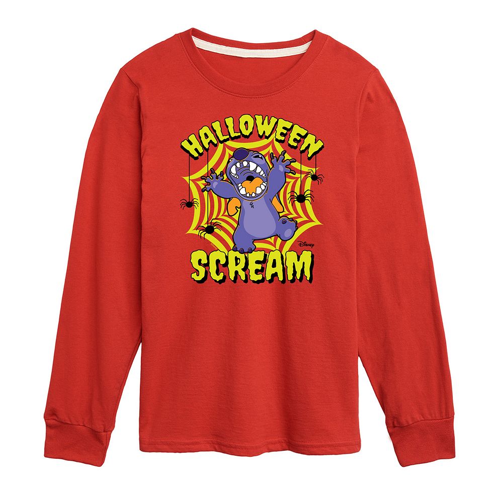 Disney's Lilo & Stitch Boys 8-20 Halloween Scream Long Sleeve Graphic Tee