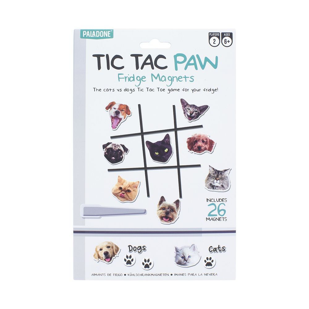 Paladone Tic Tac Paw Fridge Magnets