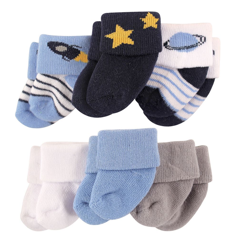 Baby Boy Newborn and Baby Socks Set, Space, 0-3 Months