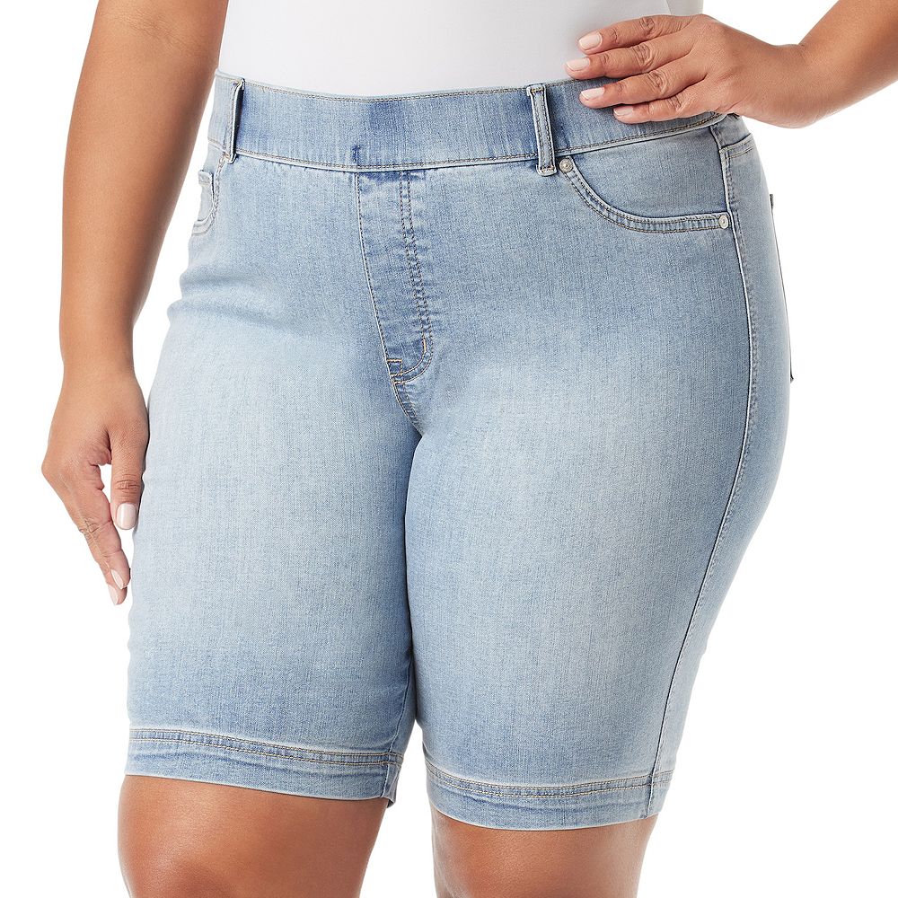 Plus Size Gloria Vanderbilt Shape Effect Bermuda Shorts